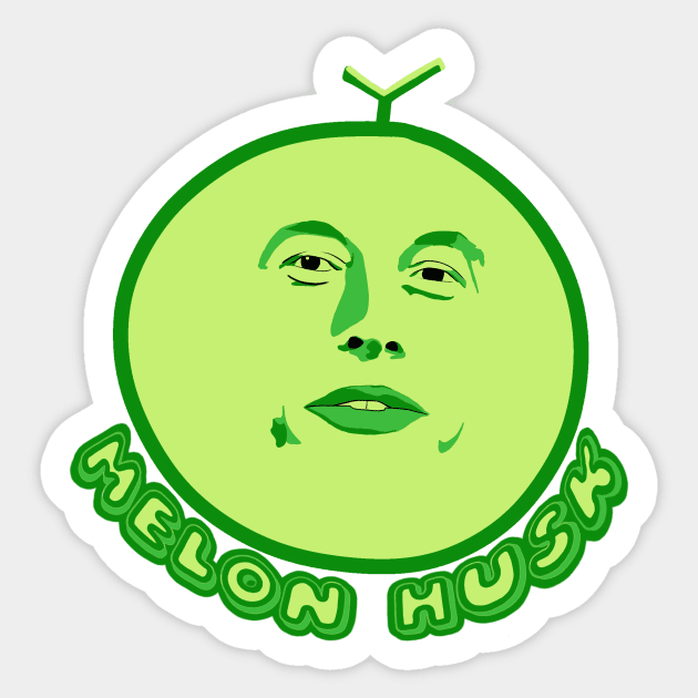 Melon Husk - Elon Musk - Sticker | TeePublic